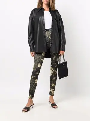 Philipp Plein Tie-dye Print Leggings - Green