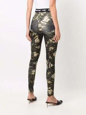 Philipp Plein Tie-dye Print Leggings - Green