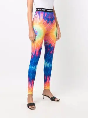 Philipp Plein Tie-dye Print Leggings