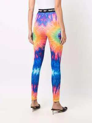 Philipp Plein Tie-dye Print Leggings