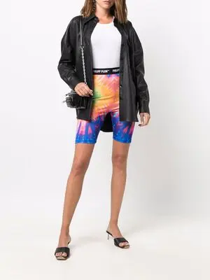Philipp Plein Tie-dye Cycling Shorts