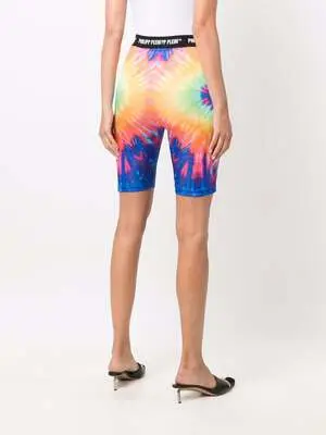 Philipp Plein Tie-dye Cycling Shorts