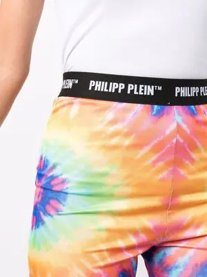 Philipp Plein Tie-dye Cycling Shorts