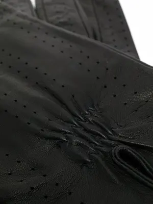 MANOKHI Perforated Leather Gloves