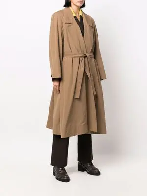 LOW CLASSIC Belted Single-breasted Coat