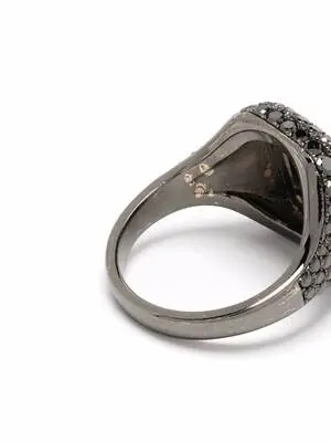 MONAN Name 14kt White Gold Diamond Ring