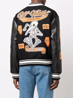 Off-White Varity Leather Jacket
