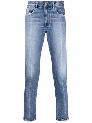 DIESEL® Whiskering Effect Slim-fit Jeans