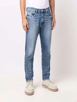 DIESEL® Whiskering Effect Slim-fit Jeans
