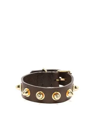 UNDERCOVERISM Stud-detail Leather Cuff - Brown