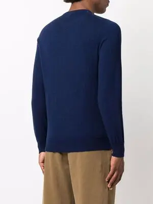 Fedeli Fine Knit Cashmere Jumper - Blue