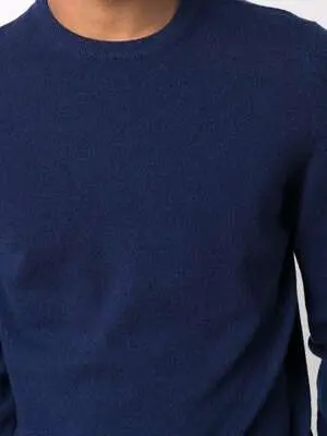 Fedeli Fine Knit Cashmere Jumper - Blue