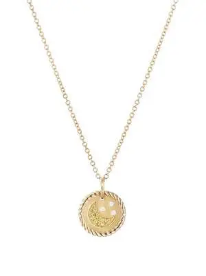 David Yurman 18kt Yellow Moon And Stars Necklace - Gold