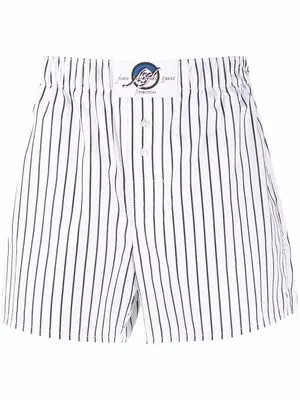 MSGM Logo-patch Striped Boxers