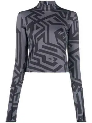 Alexander McQueen Geometric-print Top