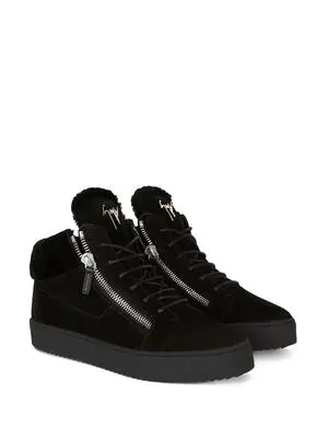 GIUSEPPE ZANOTTI Kriss Winter Mid-top Sneakers - Black