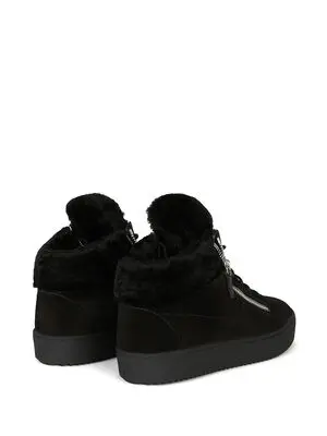 GIUSEPPE ZANOTTI Kriss Winter Mid-top Sneakers - Black