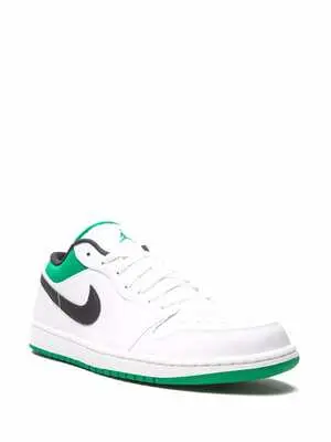 JORDAN Air 1 Low/lucky Green Sneakers - White