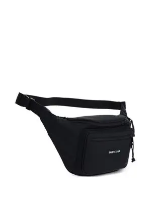 Balenciaga Explorer Logo-patch Belt Bag - Black