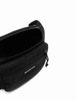 Balenciaga Explorer Logo-patch Belt Bag - Black