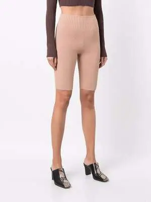 ANDREĀDAMO Ribbed Knit Cycling Shorts