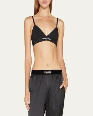 TOM FORD Contrast Logo-band Bra