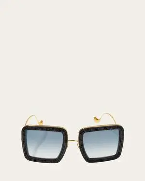 Anna-Karin Karlsson Beaming Sky Square Sunglasses - Black Crysta