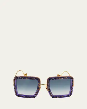 Anna-Karin Karlsson Beaming Sky Square Sunglasses - Purple