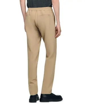 Sandro Jersey Pants - Light Taupe