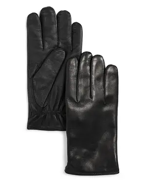 Bloomingdale'S Cashmere Lined Tech Gloves - Black