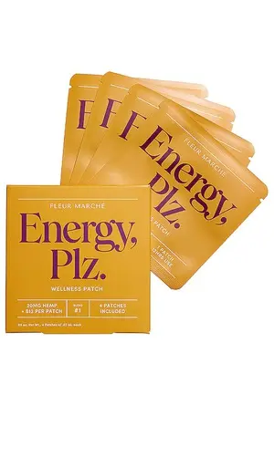 FLEUR MARCHE Energy, Plz Cbd Patch 4 Count