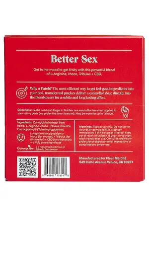 FLEUR MARCHE Sex, Plz Cbd Patch 4 Count