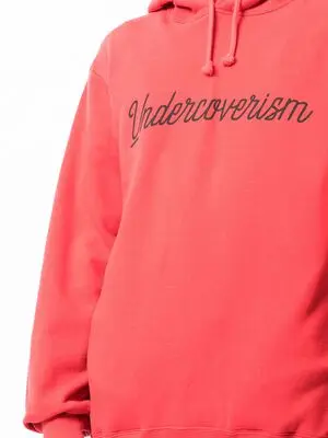 UNDERCOVERISM Cursive Logo-print Hoodie