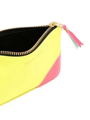 Comme Des Garçons Super Fluo Leather Pouch - Yellow