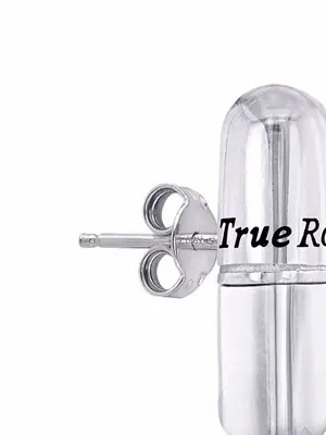 TRUE ROCKS Pill Stud Earring - Silver