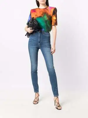 Philipp Plein Super-high Waisted Skinny Jeans - Blue