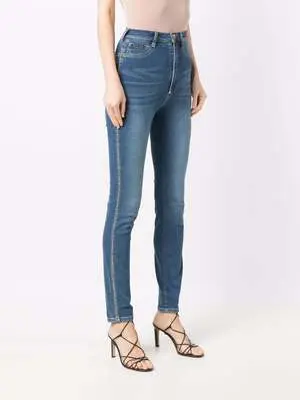 Philipp Plein Super-high Waisted Skinny Jeans - Blue