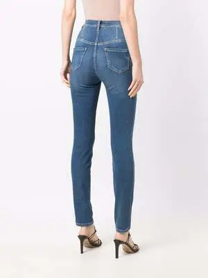 Philipp Plein Super-high Waisted Skinny Jeans - Blue