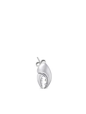TRUE ROCKS Crab Claw Stud Earring - Silver