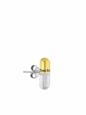 TRUE ROCKS Pill Stud Earring - Silver