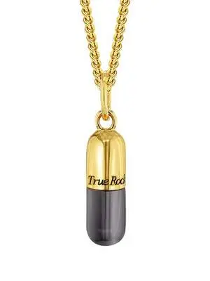 TRUE ROCKS Mini Pill Necklace - Gold