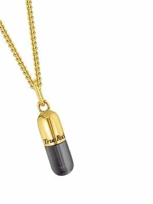 TRUE ROCKS Mini Pill Necklace - Gold