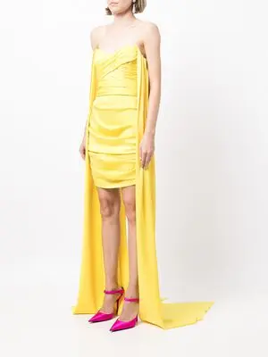 Alex Perry Draped Panel Ruched Dress