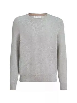 Brunello Cucinelli Ribbed-knit Cashmere Jumper - Grey