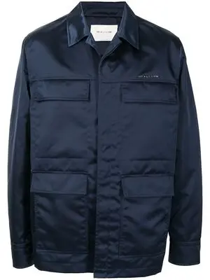 1017 Alyx 9sm Satin-finish Jacket - Blue