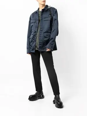 1017 Alyx 9sm Satin-finish Jacket - Blue