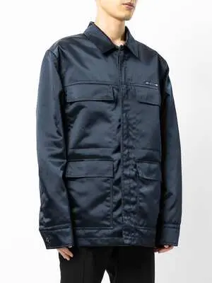1017 Alyx 9sm Satin-finish Jacket - Blue