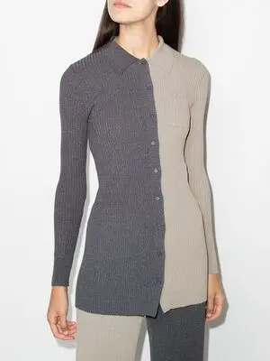 Staud Milton Two-tone Cardigan