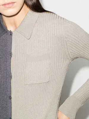 Staud Milton Two-tone Cardigan