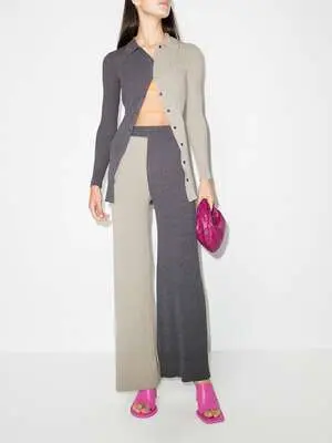 Staud Milton Two-tone Cardigan